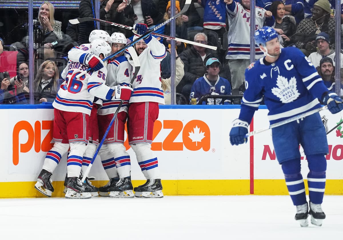 Puck luck goes Rangers way as Maple Leafs’ nine-game point streak comes ...